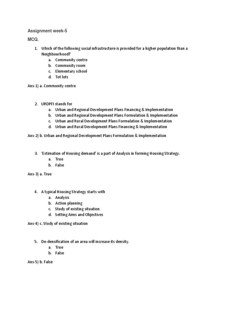 Assignment Solution Week-5 | PDF | Business