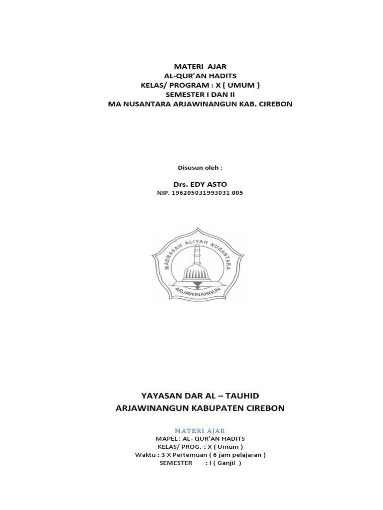 Materi Ajar Qurdis | PDF