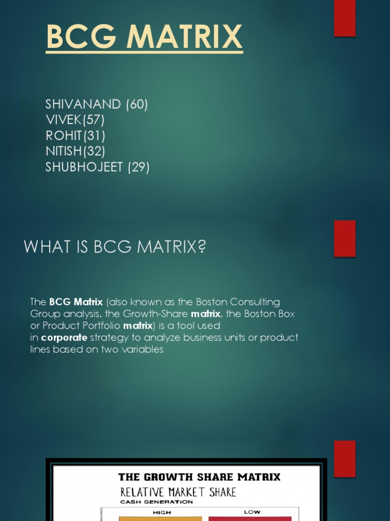 BCG Matrix | PDF | Financial Economics | Investing