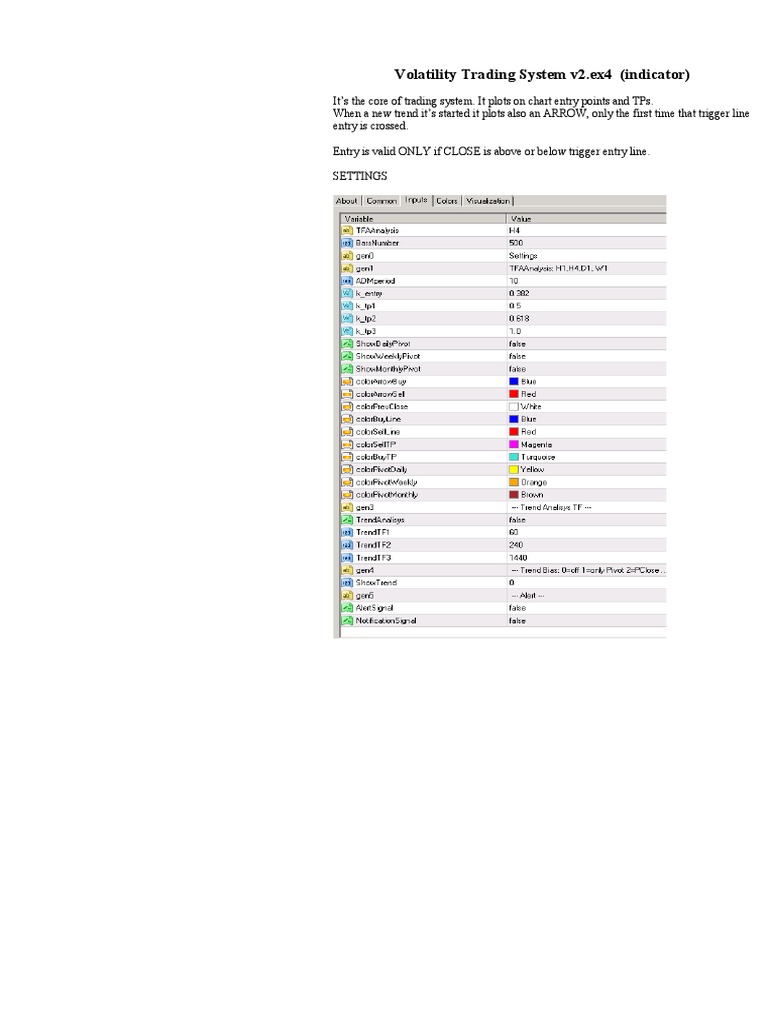 Volatility Trading System Rules PDF | PDF | Algorithmic Trading | Contract For Difference