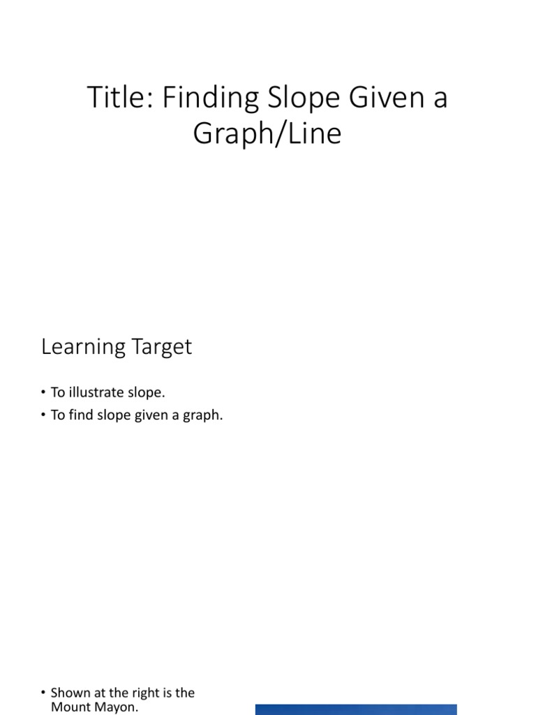 Understanding Slope from Graphs | PDF