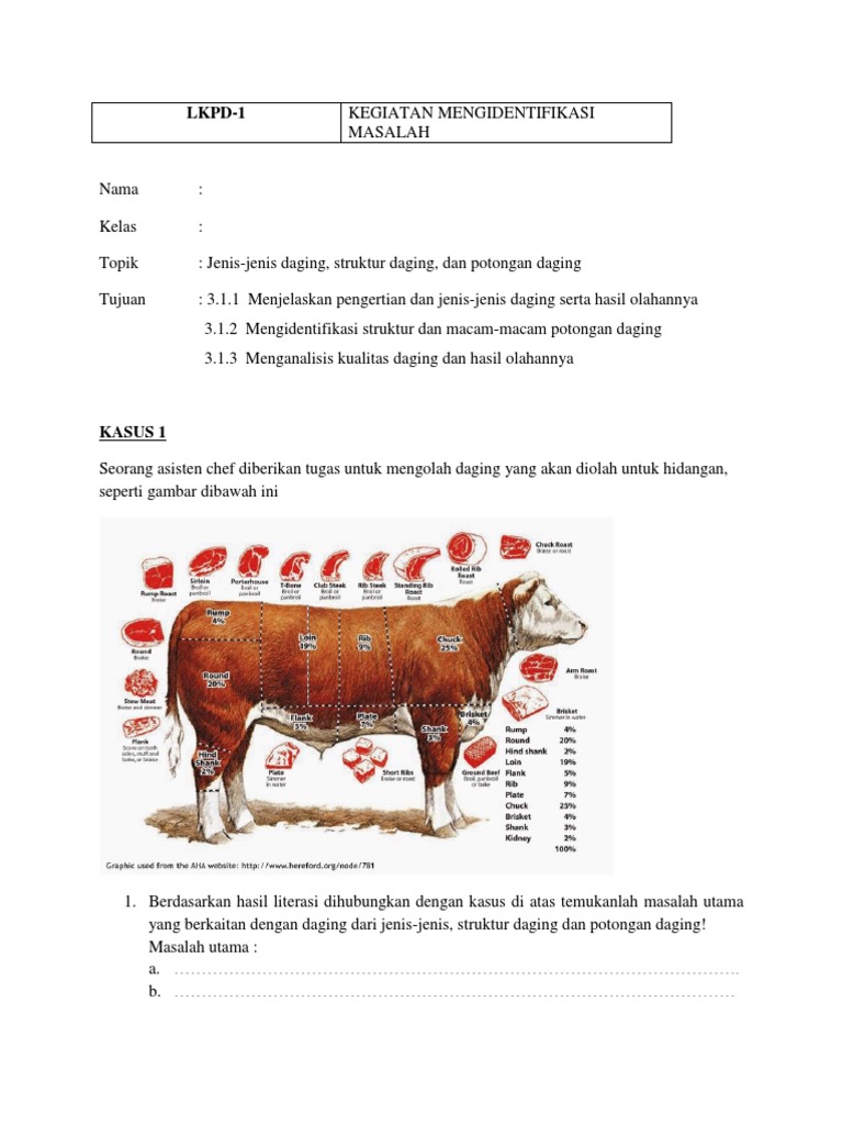 Struktur dan Kualitas Daging Sapi | PDF