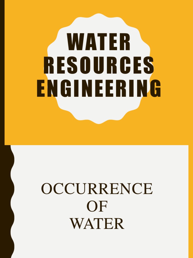 WATRES - PPT 1-Intro | PDF | Fresh Water | Water Resources