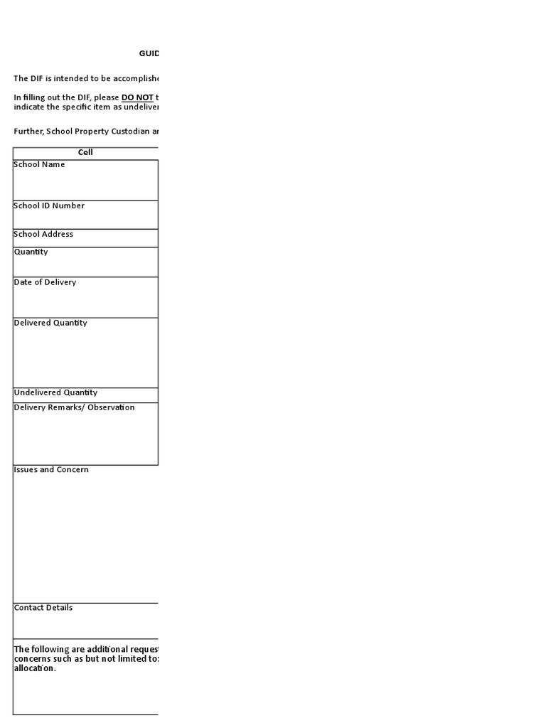 Contract Management Division Guidelines On Accomplishing Delivery ...