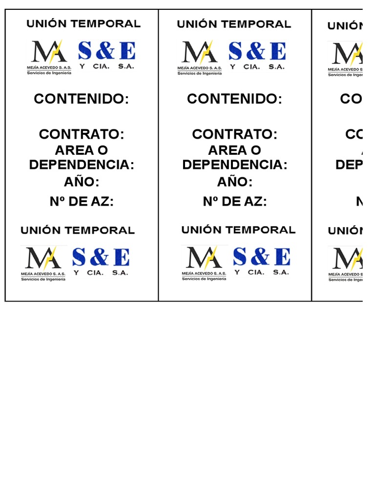 Plantillas para Rótulos de Archivadores | PDF | Negocios