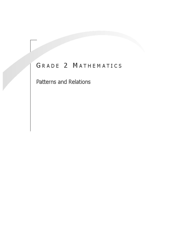 Patterns and Relations: Rade Athematics | Download Free PDF | Symbols ...