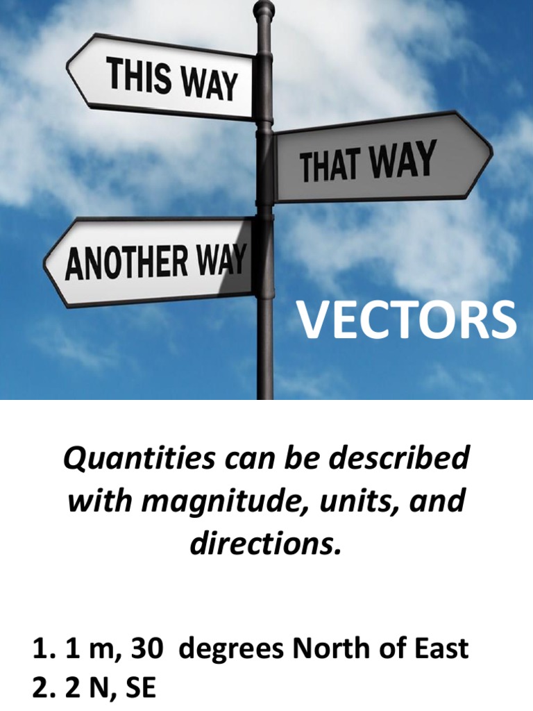Vectors Pdf Euclidean Vector Velocity