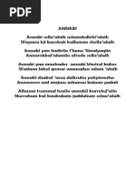 Lirik Lagu Hanit Wa Hanini | PDF