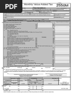 BIR Form No. 2550M | PDF | Taxes | Value Added Tax