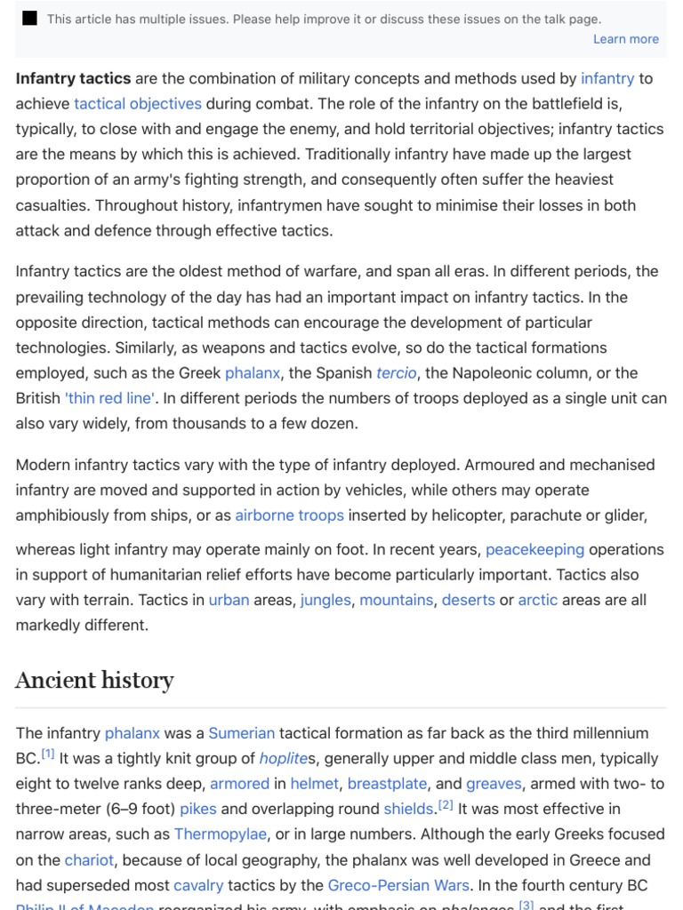 Infantry Tactics | PDF | Infantry | Wars & Military