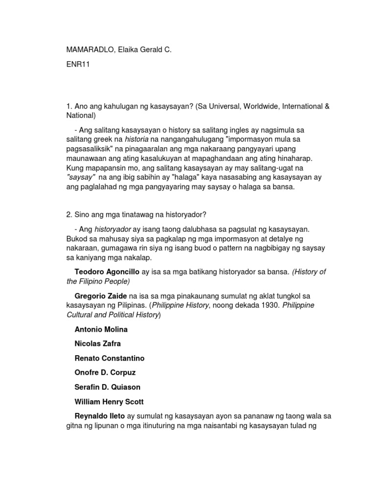 KASAYSAYAN | PDF