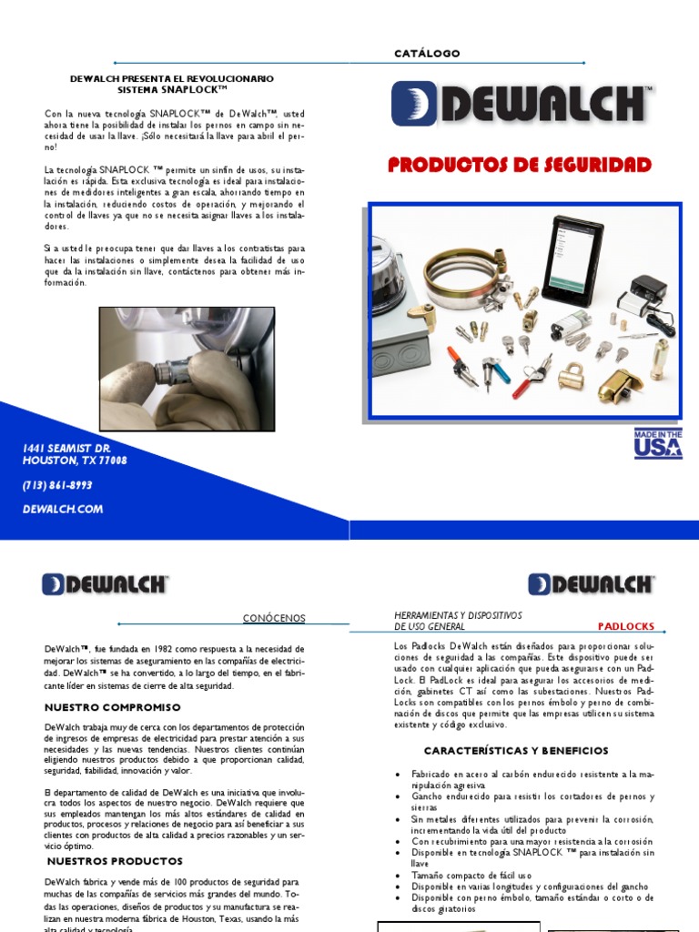 Catalogo Dewalch 2019 | PDF | Aluminio | Acero