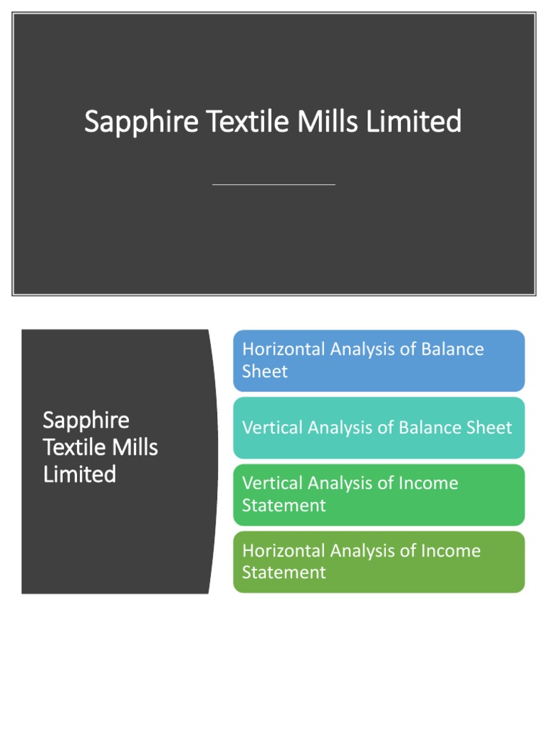 Sapphire Textile Mills Limited | PDF | Equity (Finance) | Revenue
