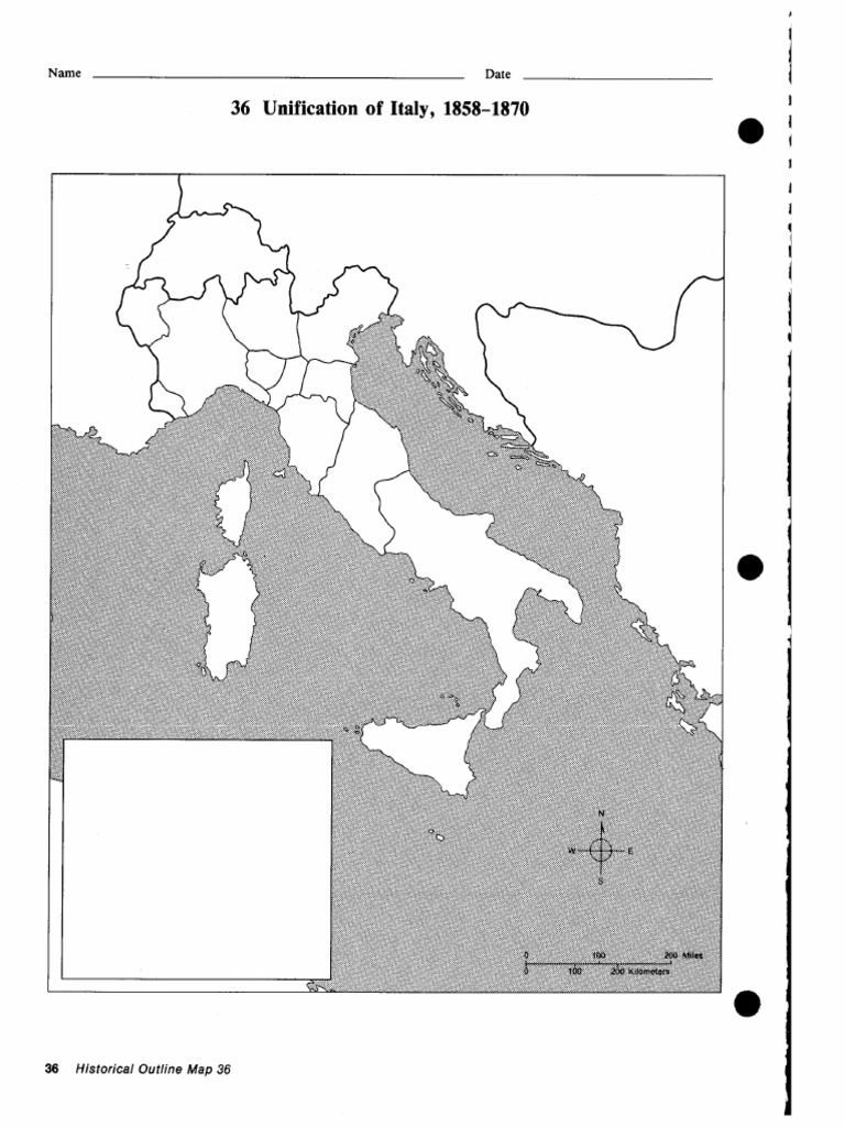 36 Unification of Italy, 1858-1870: Name Date | PDF