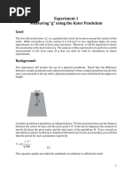 Bar Pendulum | PDF | Pendulum | Gravity
