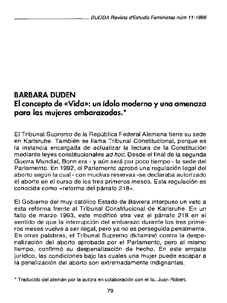 Aborto y Jurisprudencia en Alemania | PDF | El embarazo | Alemania