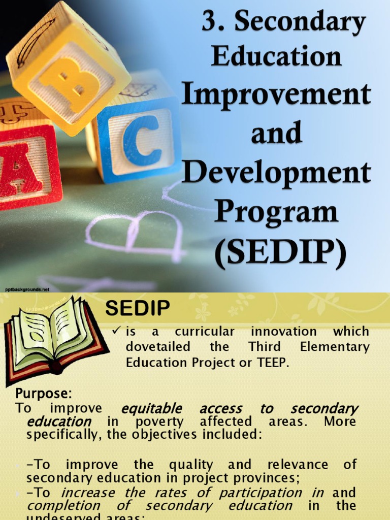 Sedip & Ntec | PDF | Curriculum | Schools