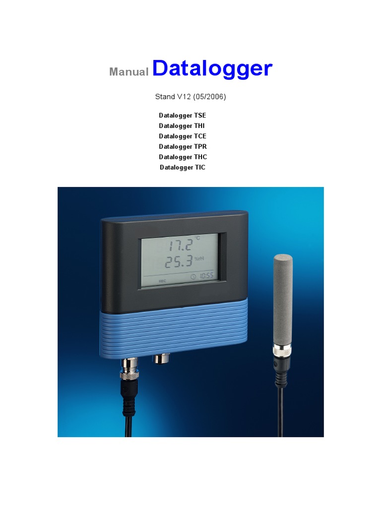 Instrucciones Registrador Temperatura Humedad Opus10 Thi THC | PDF | Calibración | Par ...