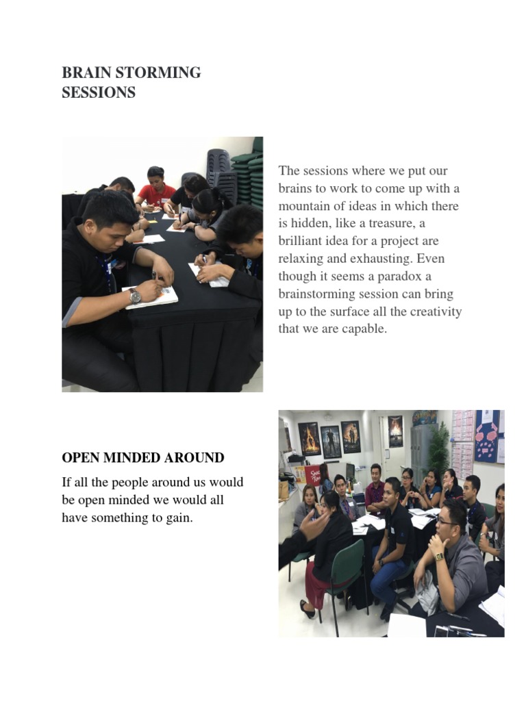 Brain Storming Sessions | PDF