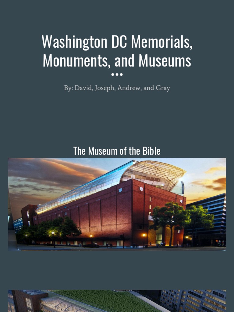 Washington DC Memorials, Monuments, and Museums: By: David, Joseph ...