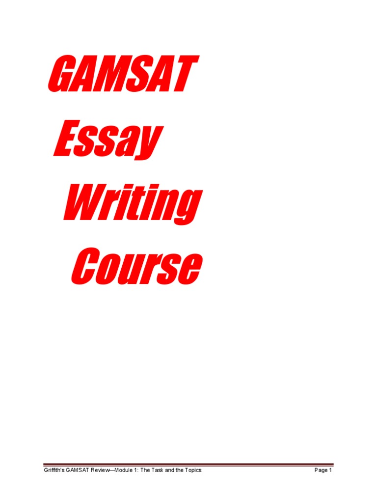 Essay Modules 1 To 5 | PDF | Essays | Writers