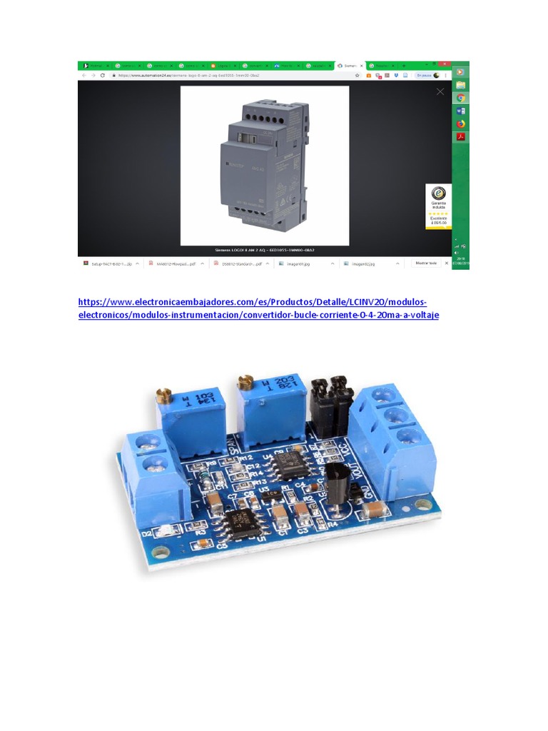Modulo Logo Salidas Analogicas | PDF