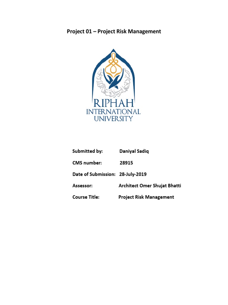 PRM Project 01 | PDF | Construction Management | Risk Management