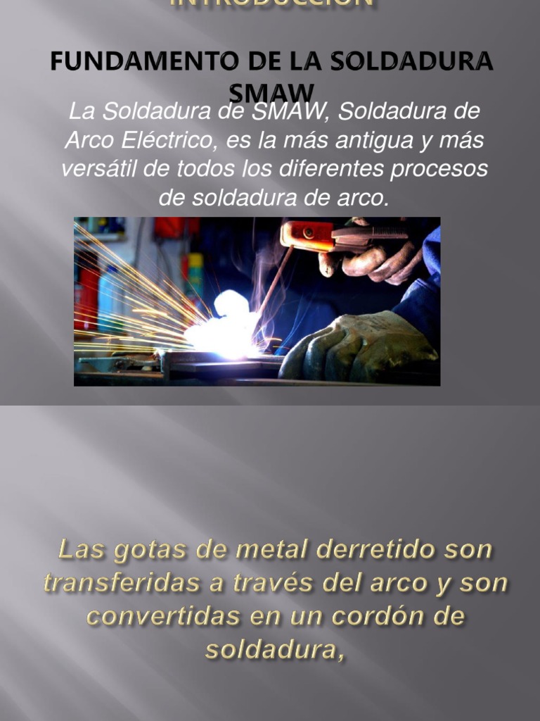 Fundamentos de La Soldadura Smae | Descargar gratis PDF | Soldadura | Construcción