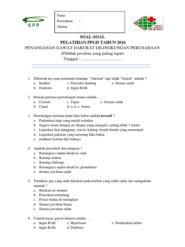 Soal PPGD | PDF