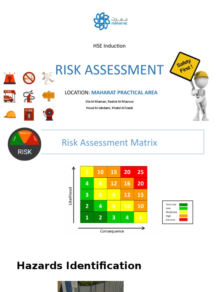 Risk Assessment: HSE Induction | PDF