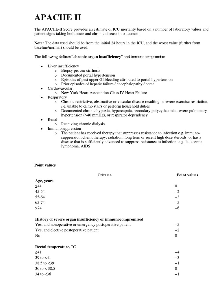 Medical Scoring Systems | Download Free PDF | Chronic Kidney Disease ...
