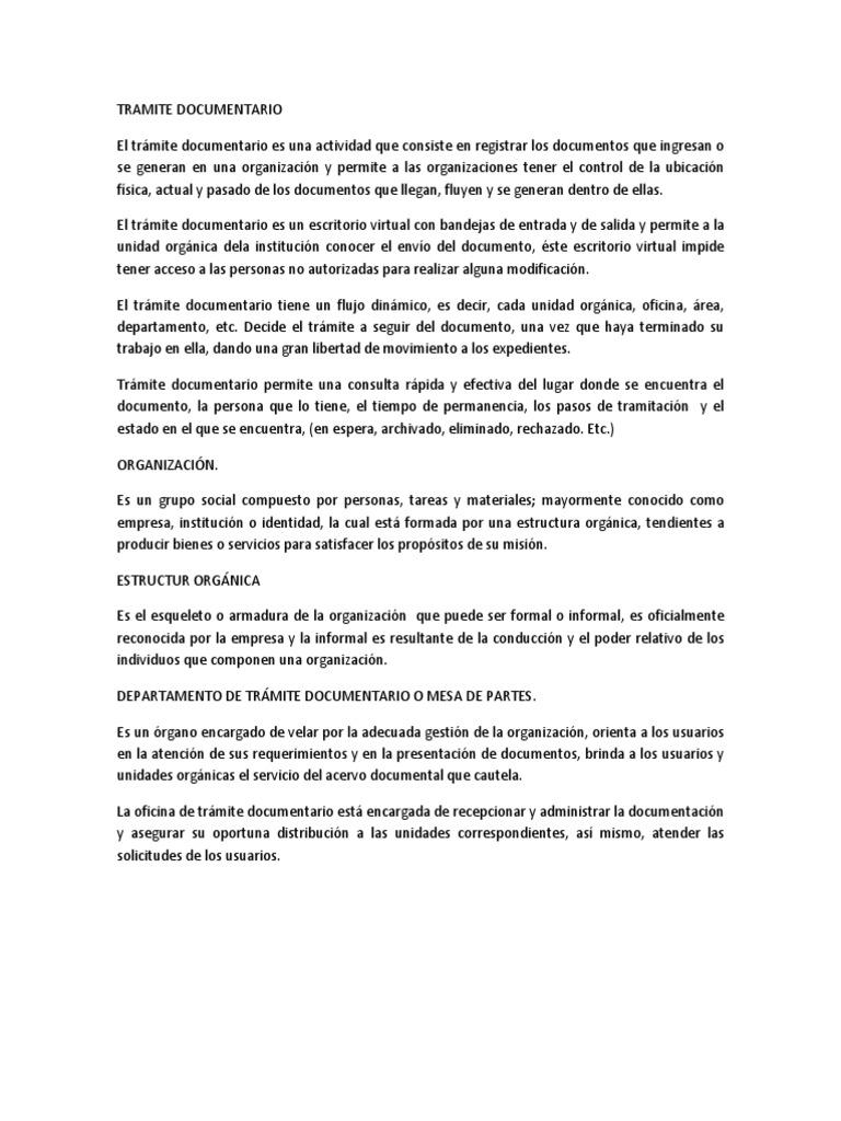 Tramite Documentario FLV | PDF