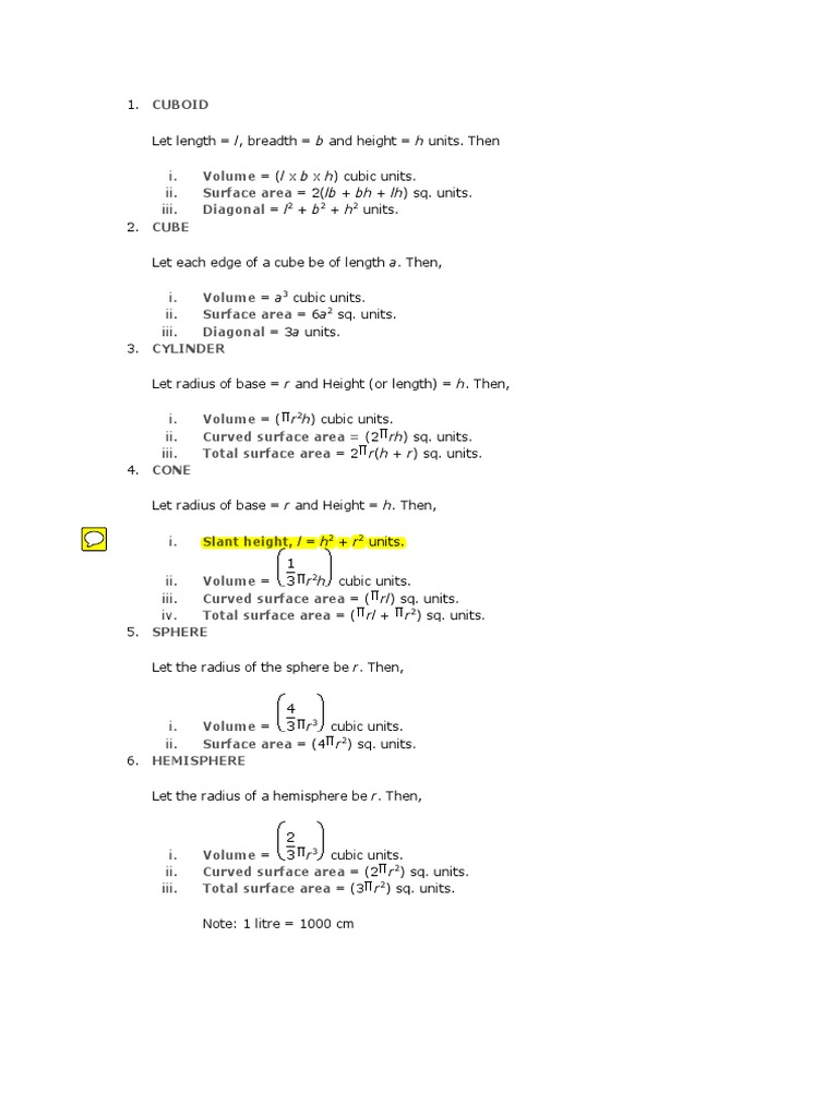 Aptitude Formulae | PDF | Stocks | Fraction (Mathematics)