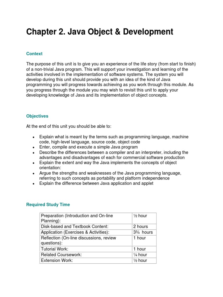 Chapter 2 - Java Object & Development | Unduh gratis PDF | Java Virtual ... Chapter 2 - Java Object & Development | Unduh gratis PDF | Java Virtual ...