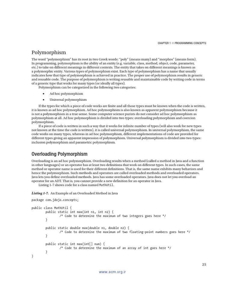 Polymorph Is M Pdf Method Computer Programming Inheritance Object Oriented Programming