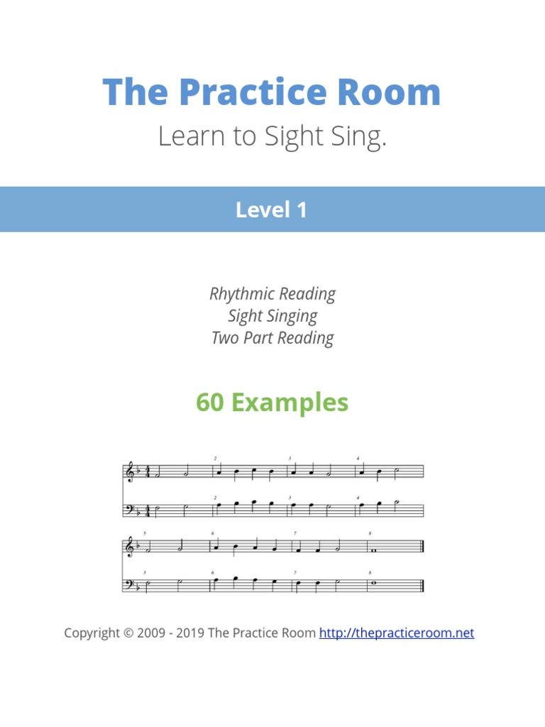 The Practice Room: Learn To Sight Sing | PDF | Musical Notation ...