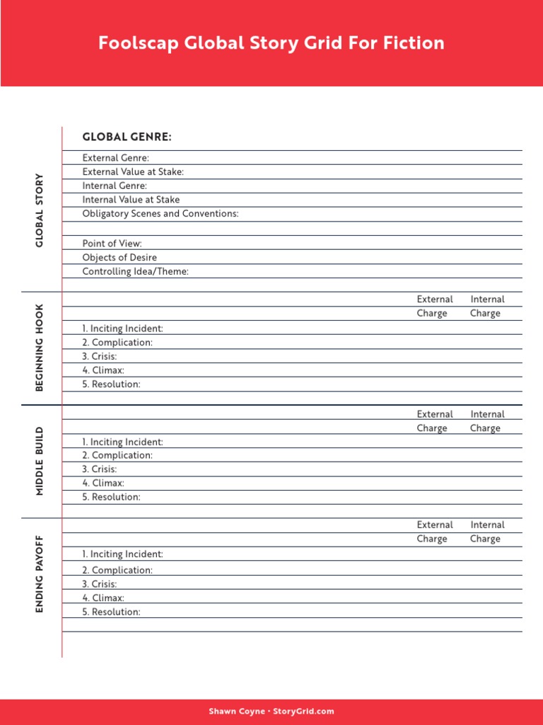 Foolscap Global Story Grid For Fiction | PDF