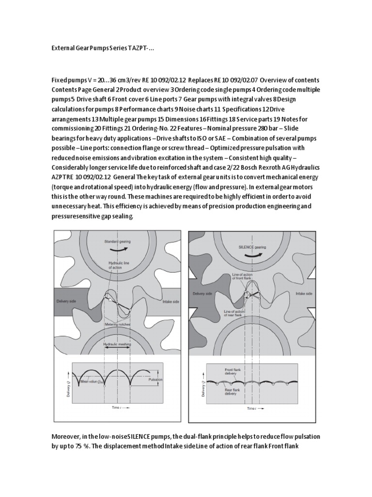 External Gear Pump | PDF | Gear | Bearing (Mechanical)