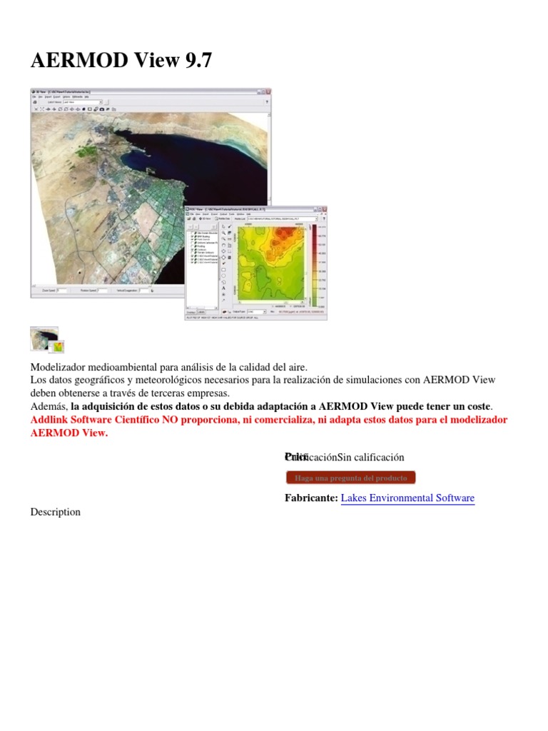 AERMOD View 9.7: Análisis de Calidad del Aire | PDF | Tecnología