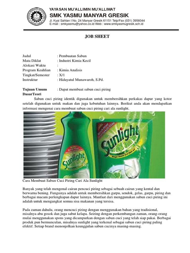 Jobsheet Contoh | PDF
