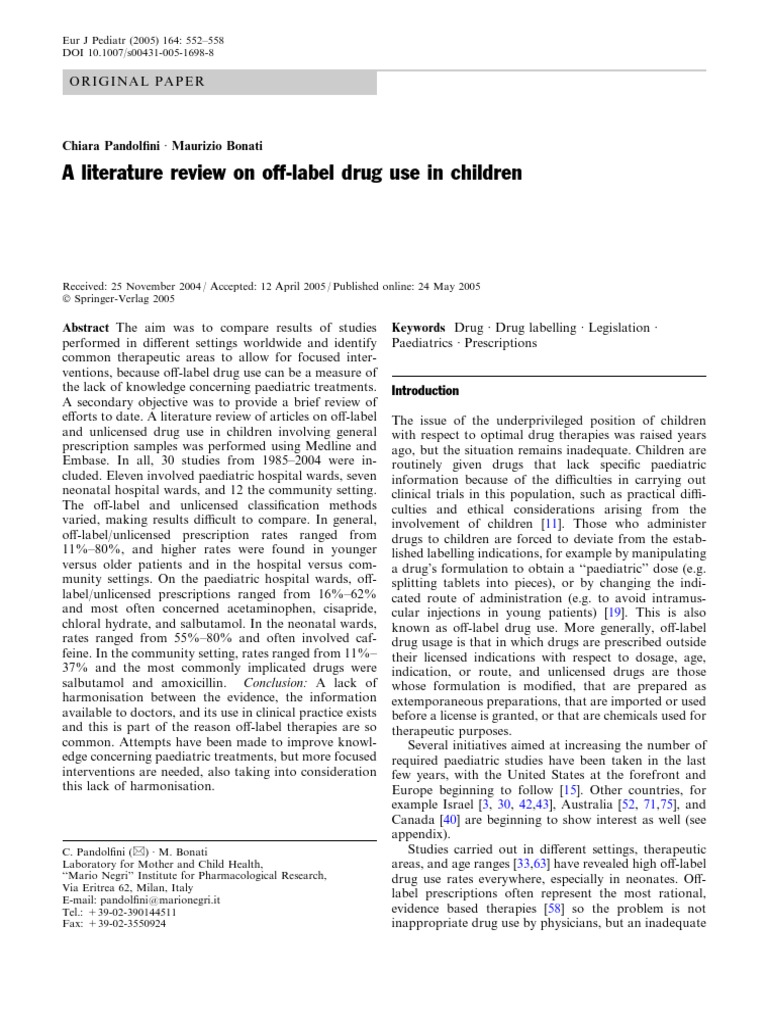 Obat Off-Label | PDF | Food And Drug Administration | Pharmacovigilance