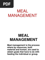 Meal Management and Planning Guide | PDF | Menu | Meal