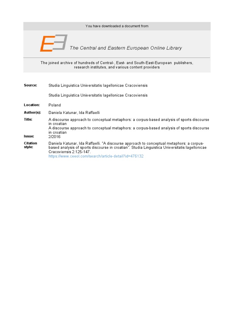 Discourse Approach | PDF | Metaphor | Discourse