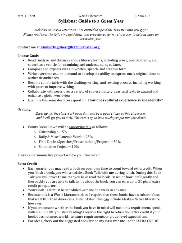 World Syllabus | PDF | Behavior Modification | Communication