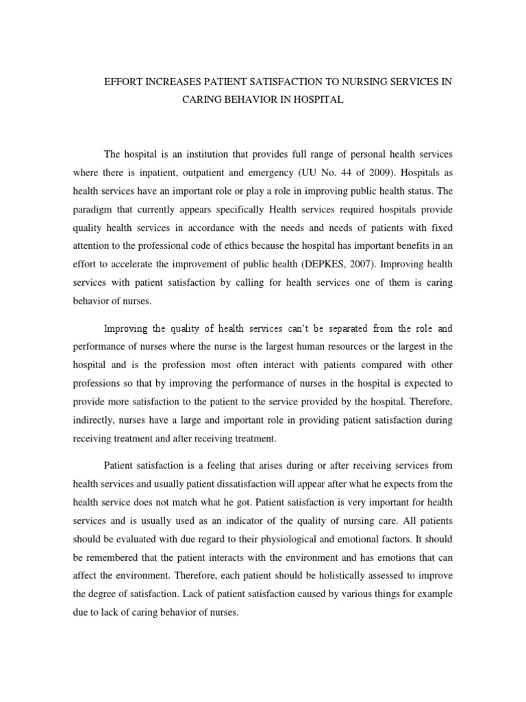 Esai Bahasa Inggris Pdf Patient Hospital