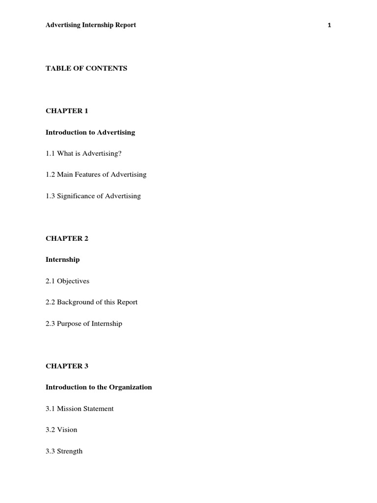 Ad Internship Report | PDF | Promotion (Marketing) | Advertising