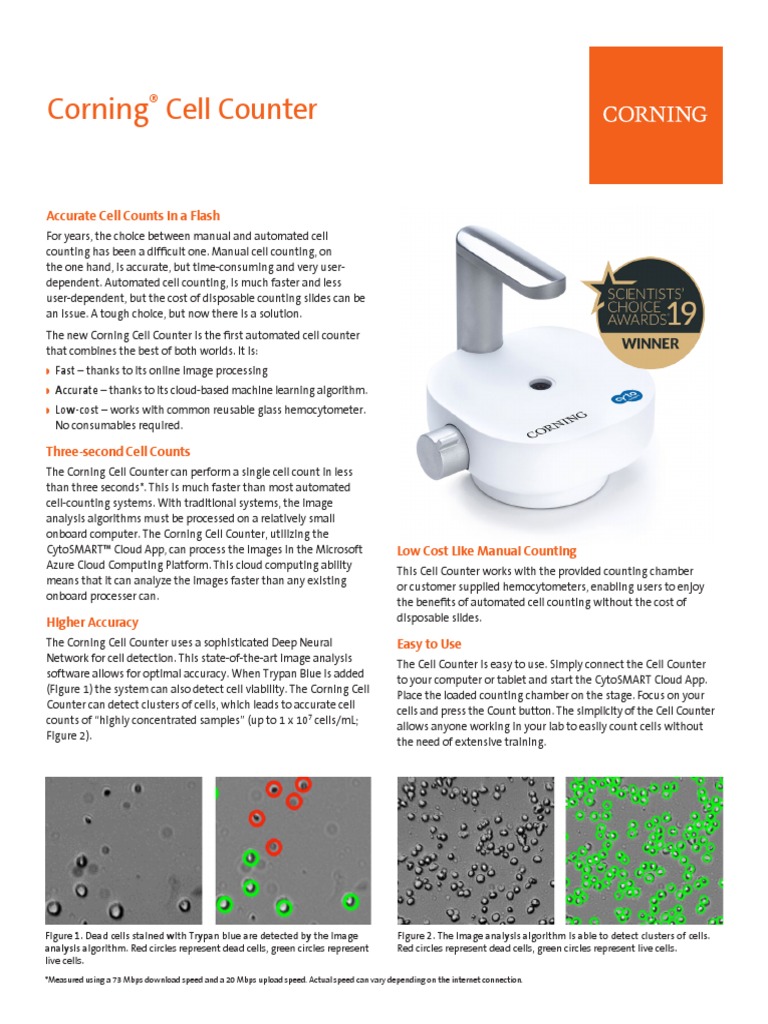 Corning Cell Counter | Download Free PDF | Cloud Computing | Computing