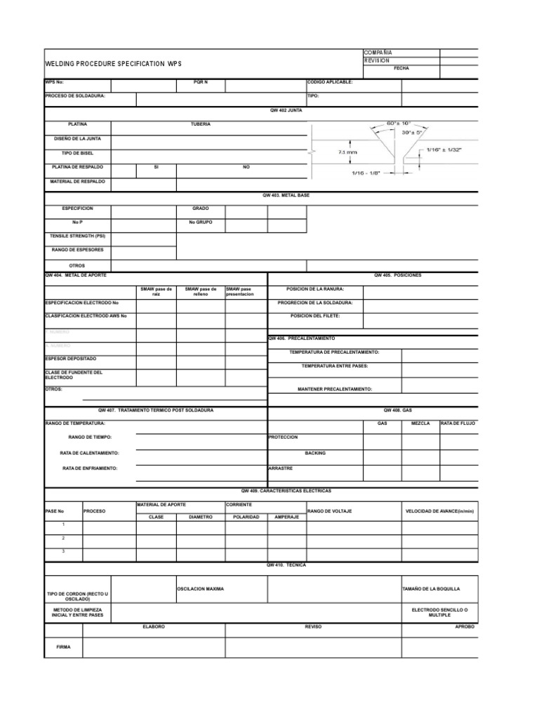 FORMATO WPS EXCEL Original para Diligenciar | PDF | Soldadura | Construcción