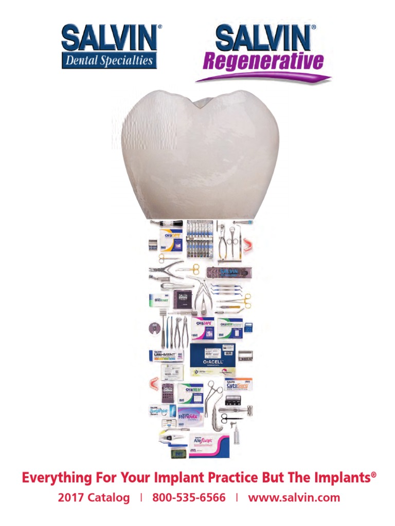 Catalogo Salvin 2017.pdf | Periodontology | Dental Implant | Free 30 ...
