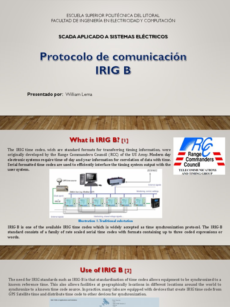 IRIG-B en Sistemas Eléctricos | PDF | Poco | Modulación